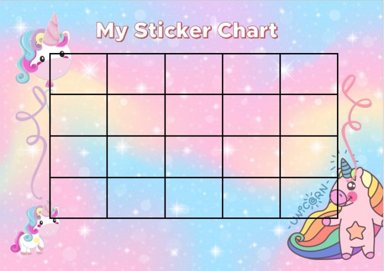 Free Printable Sticker Chart | room surf.com