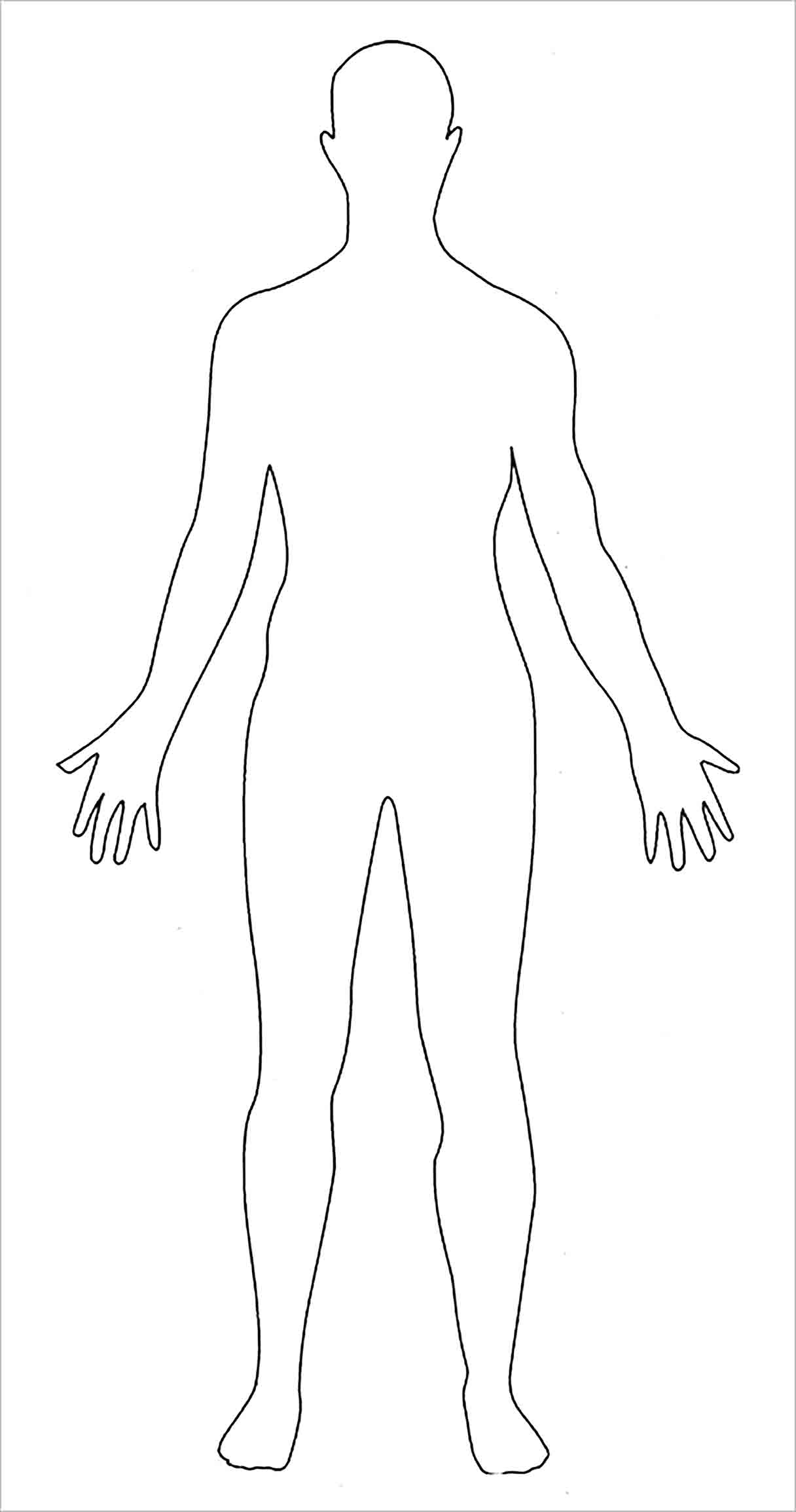 Human Body Template Printable Printable Word Searches