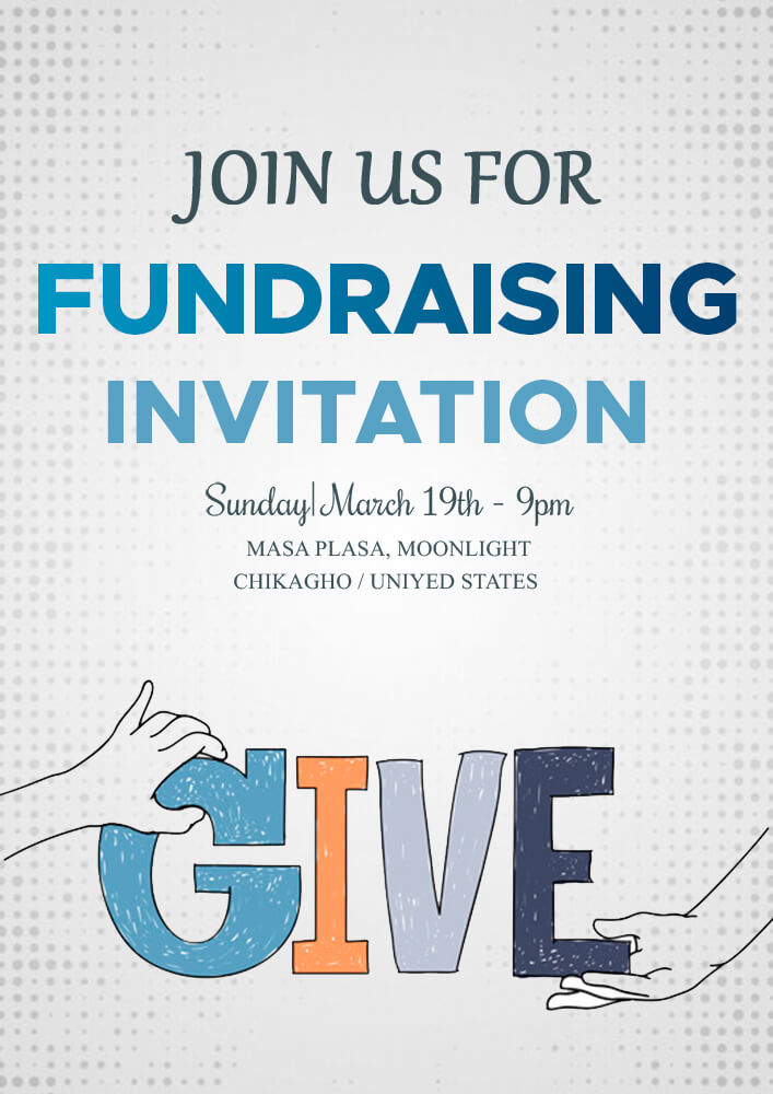 Fundraising Invitation PSD Template Free Room Surf