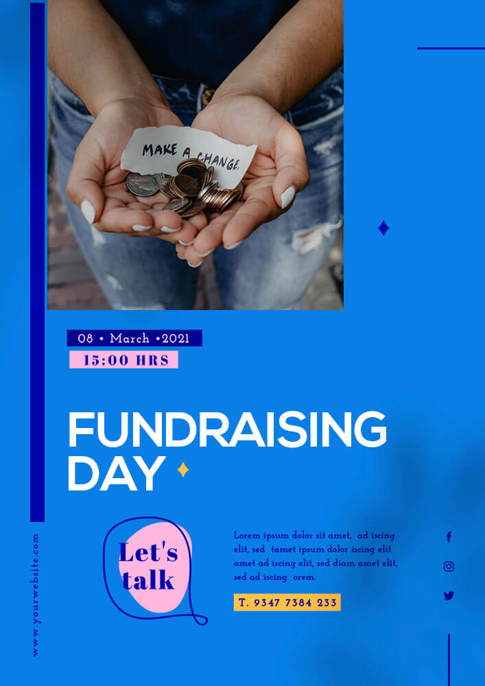 10 Fundraising Poster Psd Template Free Room Surf