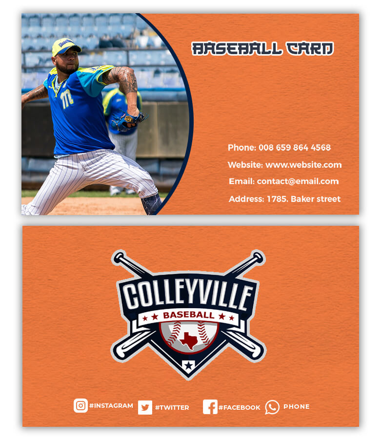 Baseball Card Template Printable