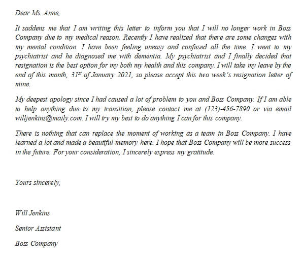 Resignation Letter Due To Health Why And How To Make Room Surf