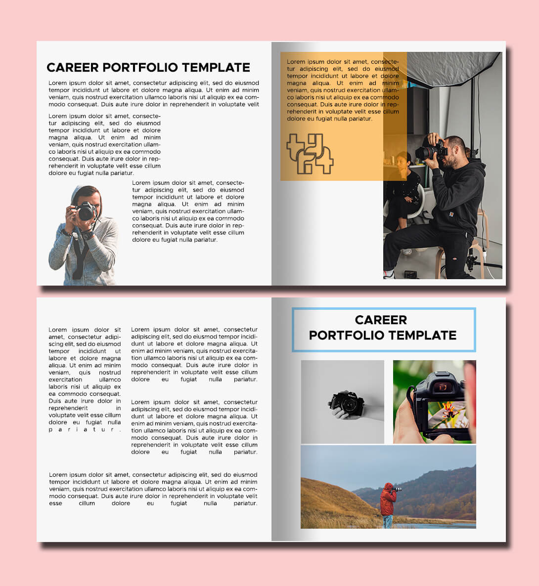 5 Printable Career Portfolio Psd Template Free Room Surf