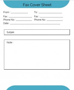 Printable Fax Cover Sheet | room surf.com