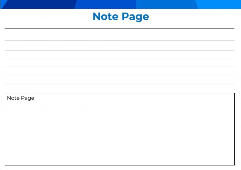 Printable Note Pages | room surf.com