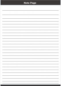 Printable Note Pages | room surf.com