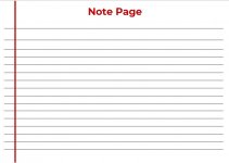 Printable Note Pages | room surf.com