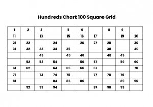 Blank 100 Square Grid Printable | room surf.com