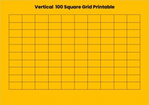 Blank 100 Square Grid Printable | room surf.com