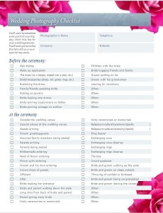 Printable Wedding Checklist | room surf.com