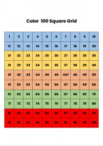 Blank 100 Square Grid Printable | room surf.com
