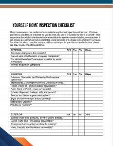 Printable Home Inspection Checklist | room surf.com