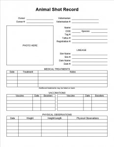 Printable Puppy Shot Record | room surf.com