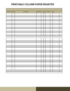 Printable Column Paper | room surf.com