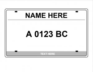 Printable License Plate Template | room surf.com
