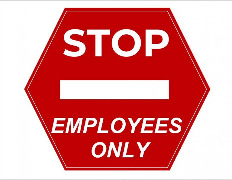 Printable Employees Only Sign | room surf.com