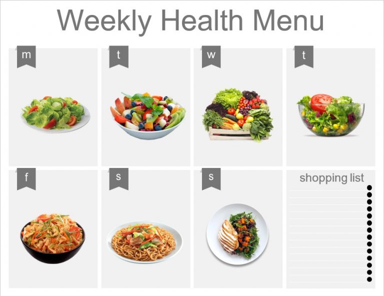 Printable Weekly Menus | room surf.com
