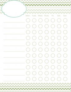 Free Editable Printable Chore Charts | room surf.com