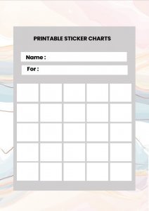 Printable Sticker Charts | room surf.com