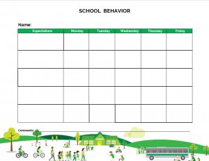 Printable Behavior Chart | room surf.com