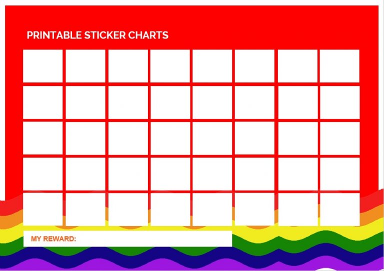 Printable Sticker Charts | room surf.com