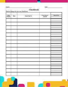 Printable Checkbook Ledger | room surf.com
