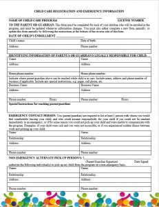 Printable Emergency Contact Form | room surf.com