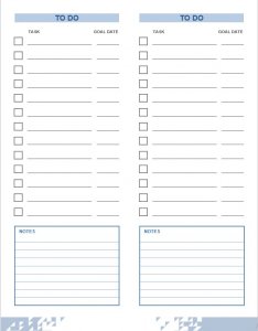 Printable To Do Checklists | room surf.com