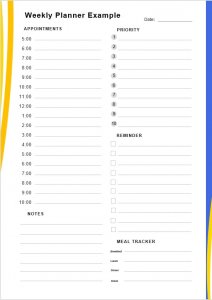 Free Printable Weekly Planner | room surf.com