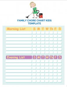 Printable Chore Charts For Kids | room surf.com