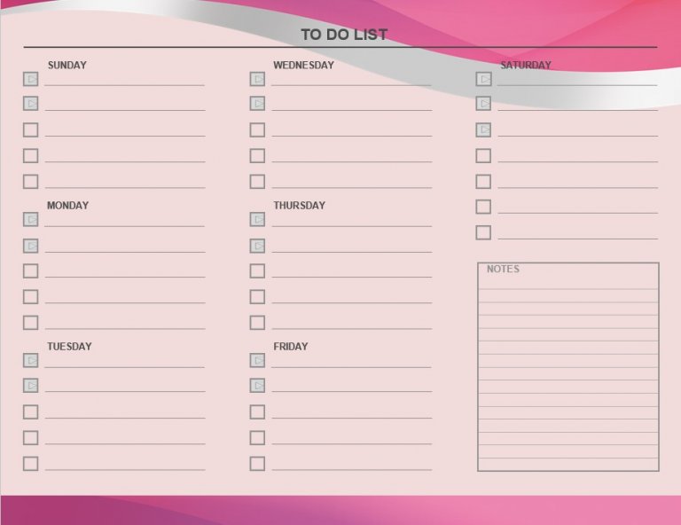 Printable To Do Checklists | room surf.com