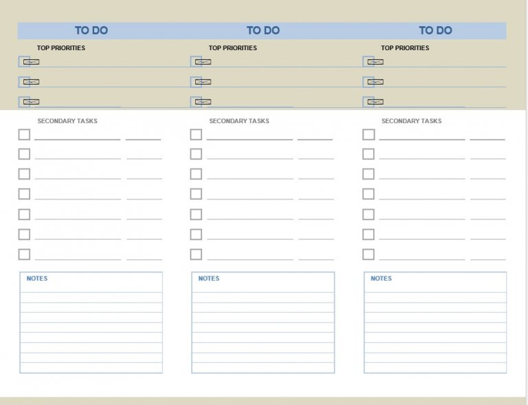 Printable To Do Checklists | room surf.com