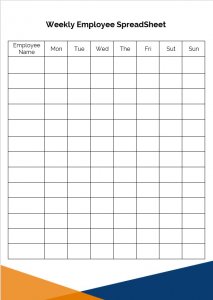 Blank Spreadsheet Printable | room surf.com