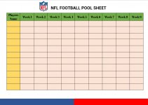 Printable Football Pool Sheet | room surf.com