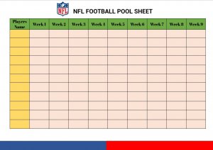 Printable Football Pool Sheet | room surf.com