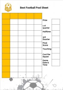 Printable Football Pool Sheet | room surf.com