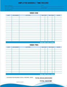 Free Printable Time Sheets Forms | room surf.com