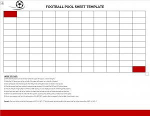 Printable Football Pool Sheet | room surf.com