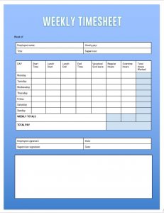 Free Printable Time Sheets Forms | room surf.com