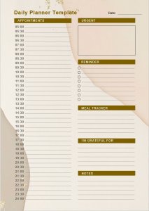 Free Printable Daily Schedule Template | room surf.com