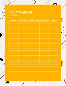 Free Printable Daily Schedule Template | room surf.com