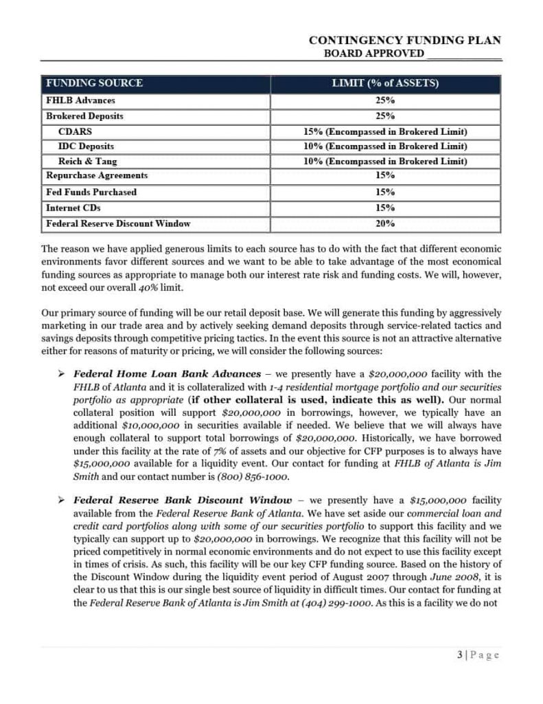 Contingency Plan Template | room surf.com