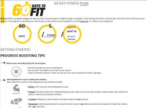 60-day workout plan template | room surf.com