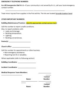 Church Security Plan Template | room surf.com