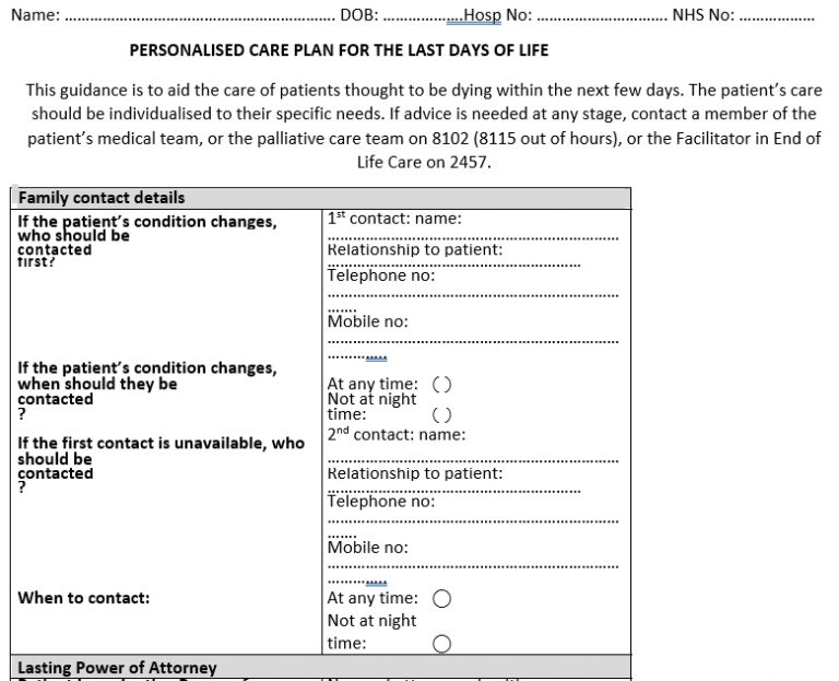 Care Plan Template | room surf.com