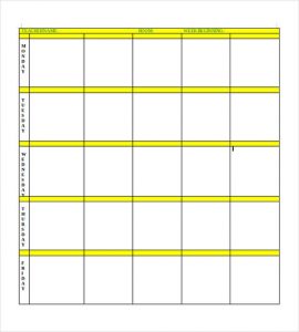Blank Lesson Plan Template | room surf.com