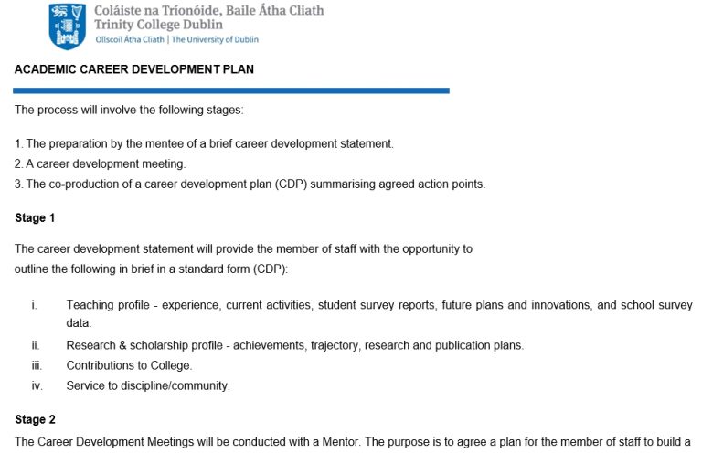 Academic Staff Development Plan Template | room surf.com
