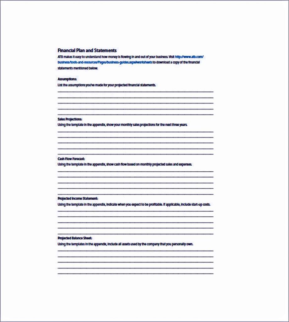 Financial Business Plan Word Templates | room surf.com