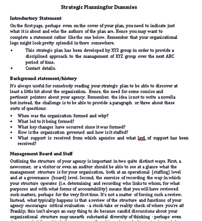 IT Strategy Plan Template | room surf.com