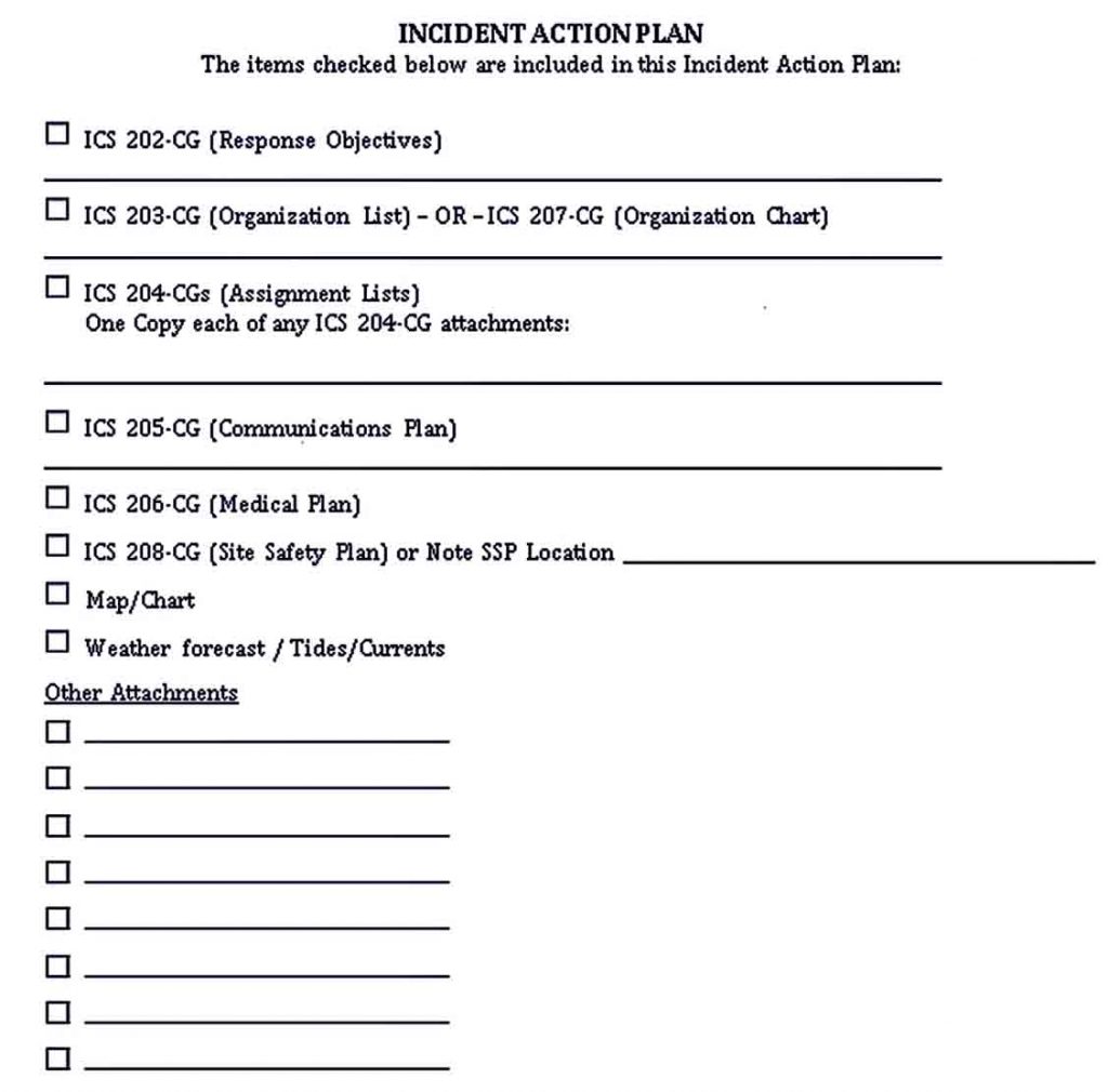 Incident Action Plan Templates | room surf.com